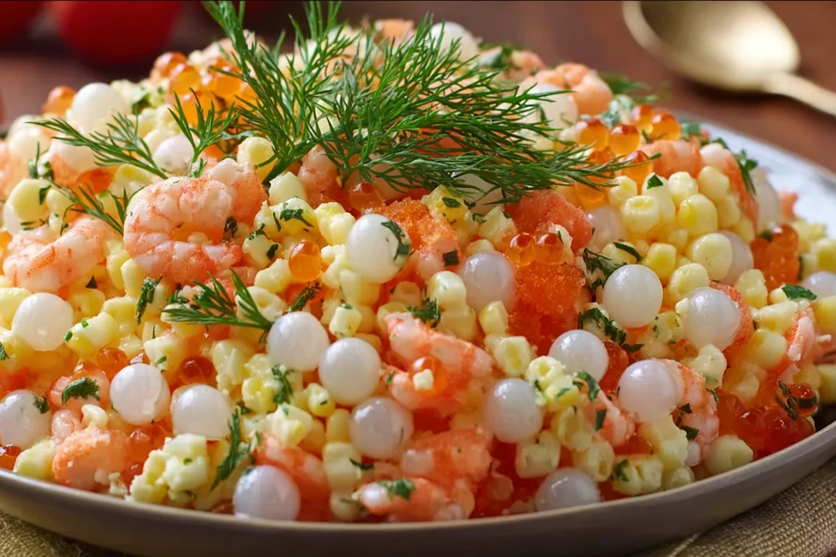 Salade de Pâtes Perles au Surimi : la fraîcheur en bouchées moelleuses ...