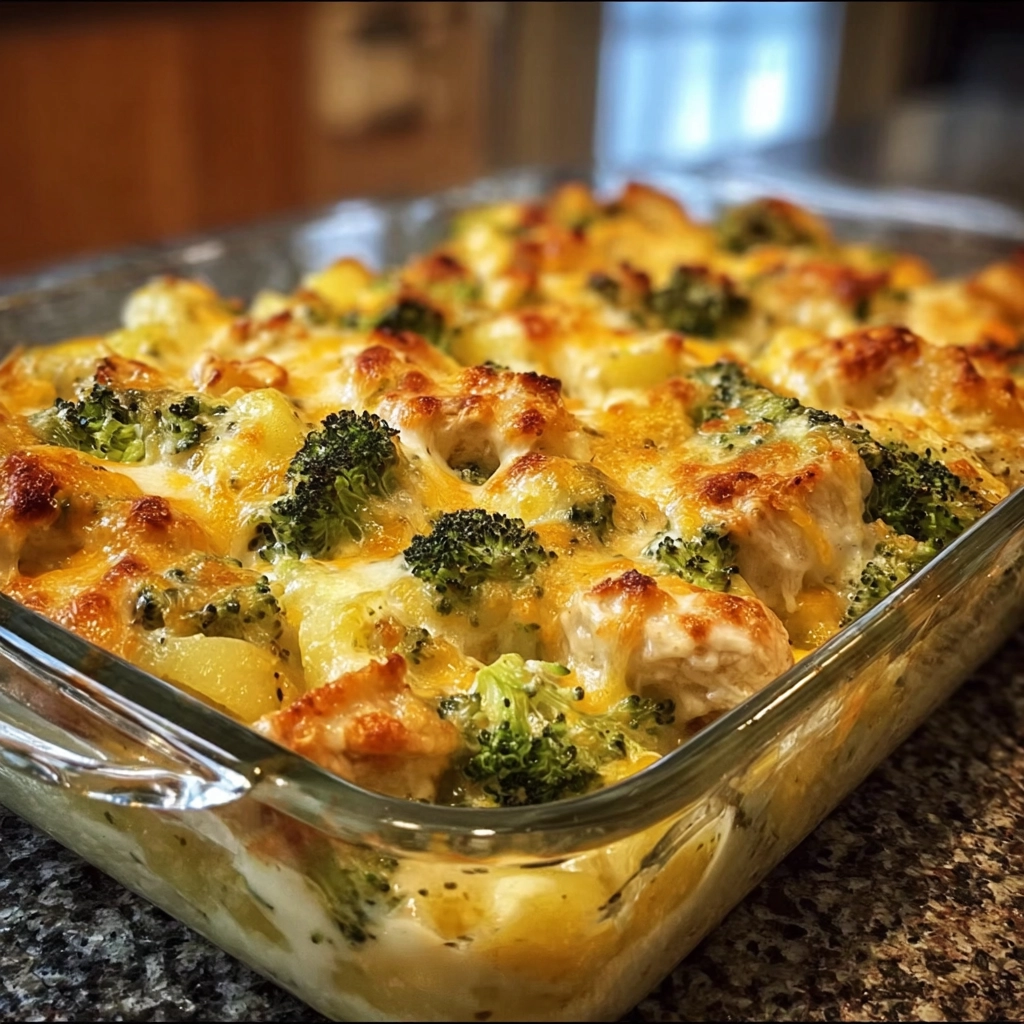 Baked Potato Chicken Broccoli Casserole – Recette Great & Simple