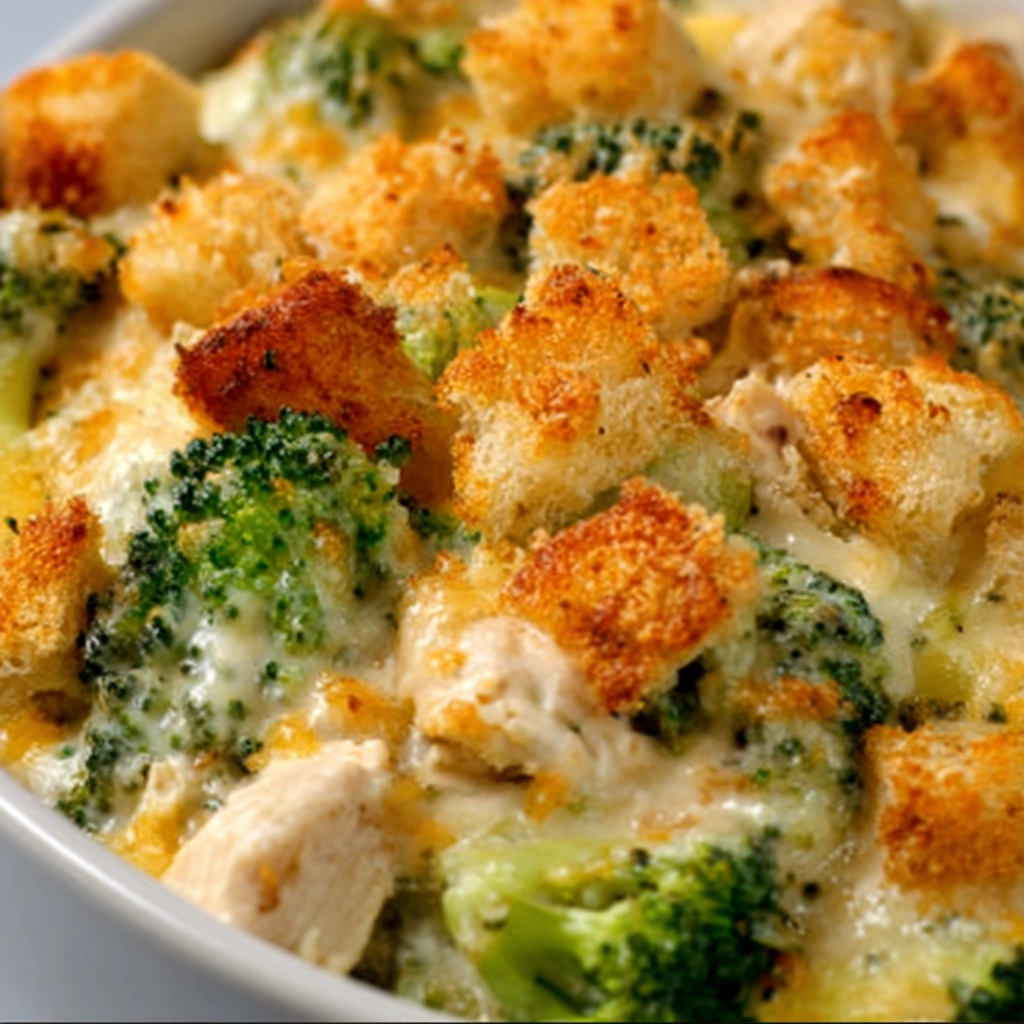 Baked Potato Chicken Broccoli Casserole – Recette Great & Simple