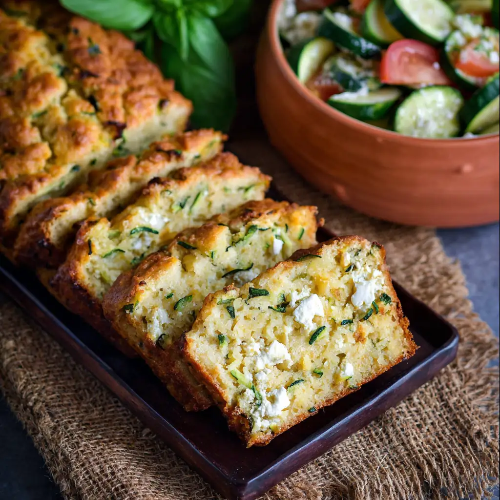 Cake courgette feta facile : 5 étapes simple et savoureux